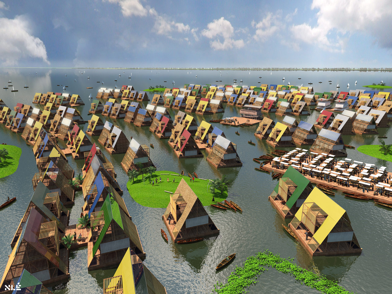 Deze architect bouwt aan een stad die drijft op het water - NRC